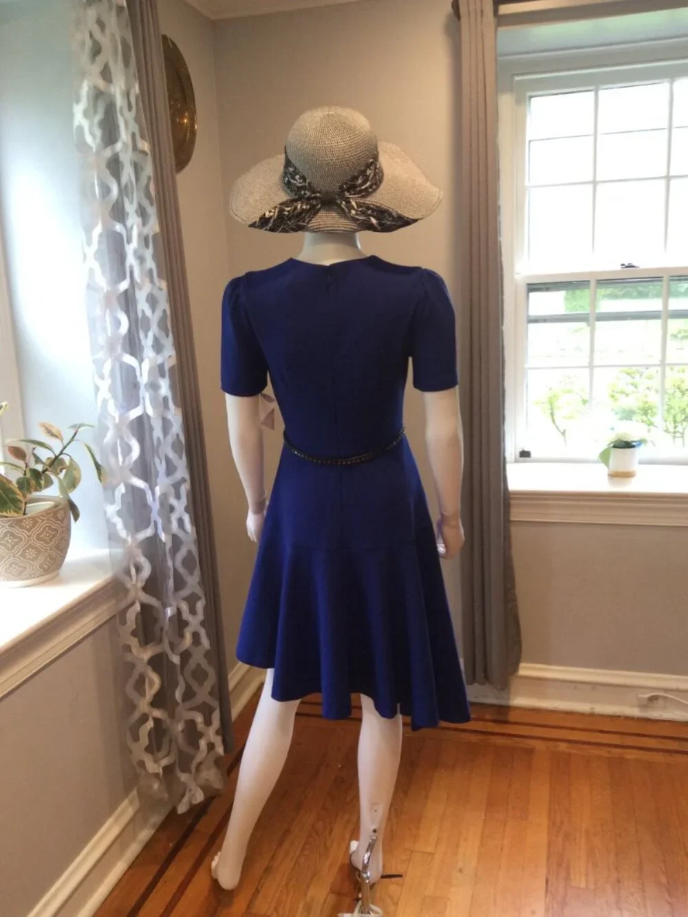 Guess | Dresses | Dkny Royal Blue Fit And Flare Dress Midi | Poshmark